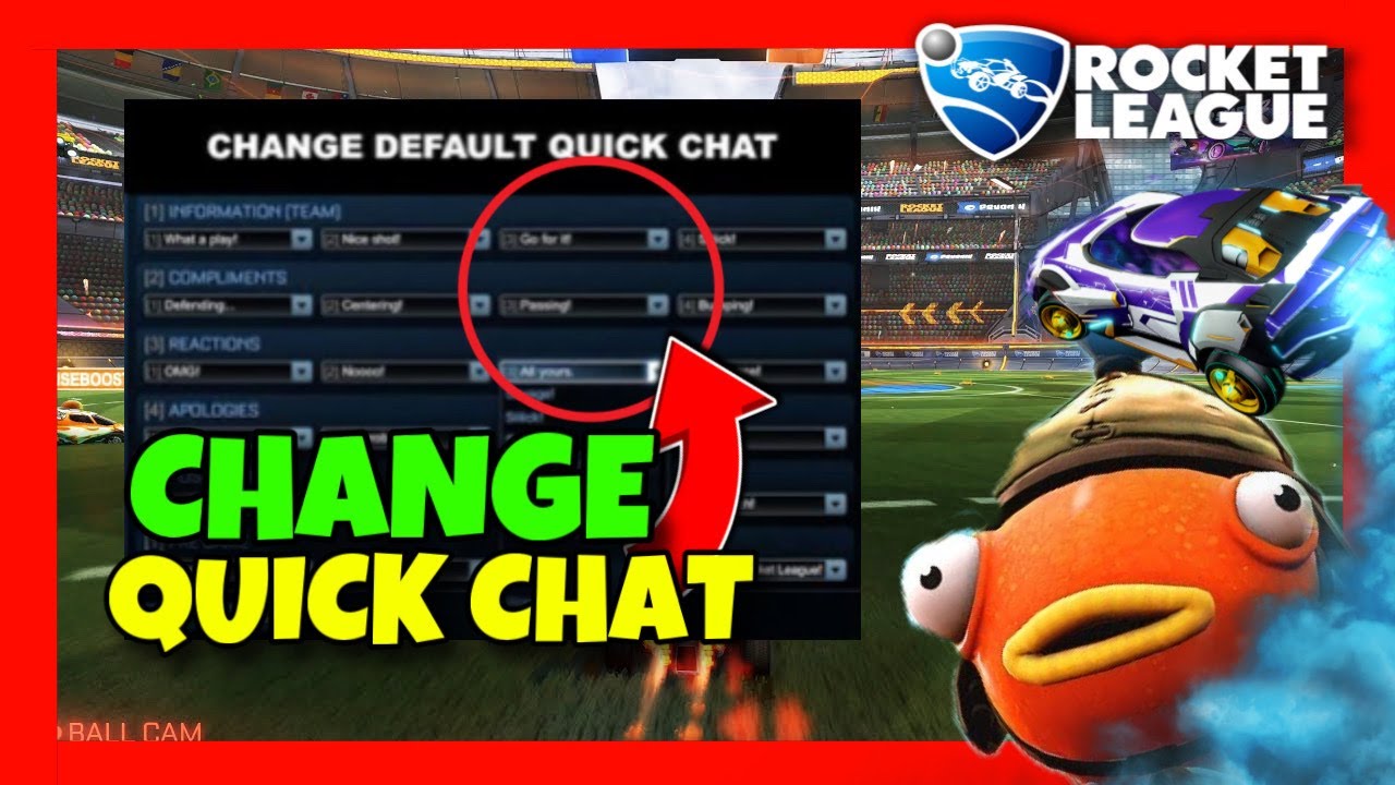 How to CHANGE QUICK CHAT in Rocket League 2024 GUIDE - How to SWITCH Chats in ROCKET LEAGUE ...
