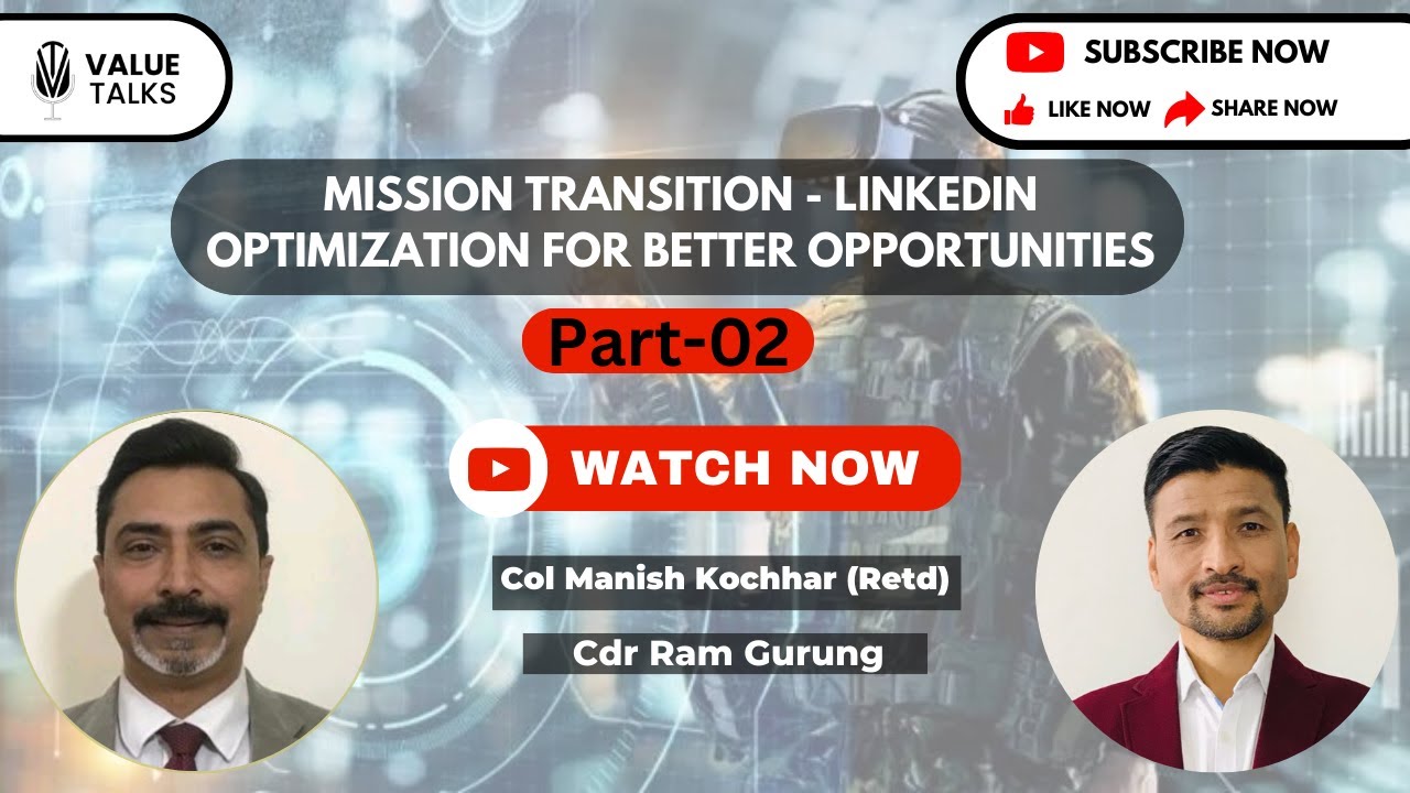 Mission Transition - Linkedin Optimization for better Opportunities - YouTube