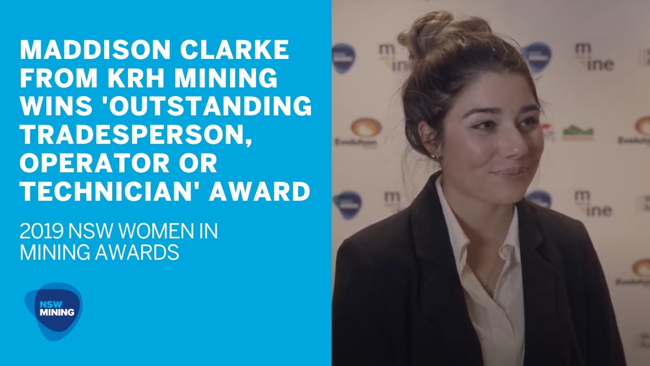 Maddison Clarke from KRH Mining awarded for career achievements [2019 ...