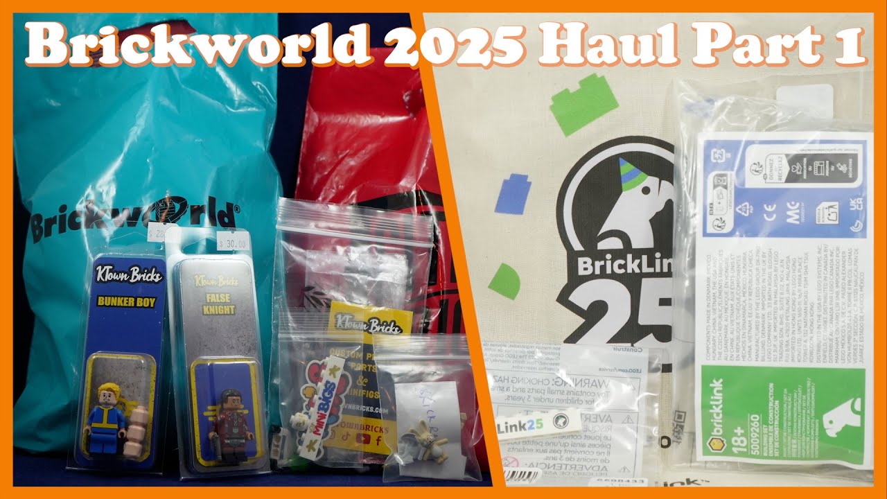 Brickworld Chicago 2025 Lego Convention Haul - Giveaway Items, Tokens ...