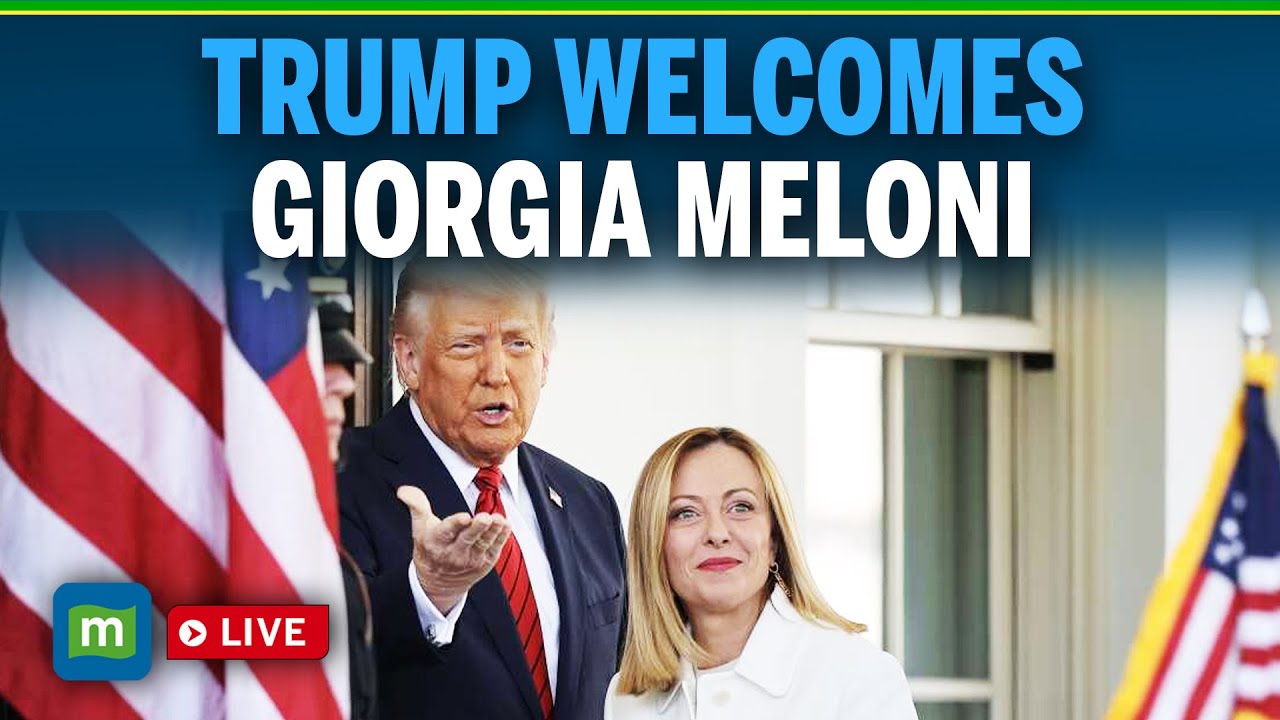 LIVE: President Trump welcomes the Italian PM Giorgia Meloni at the ...