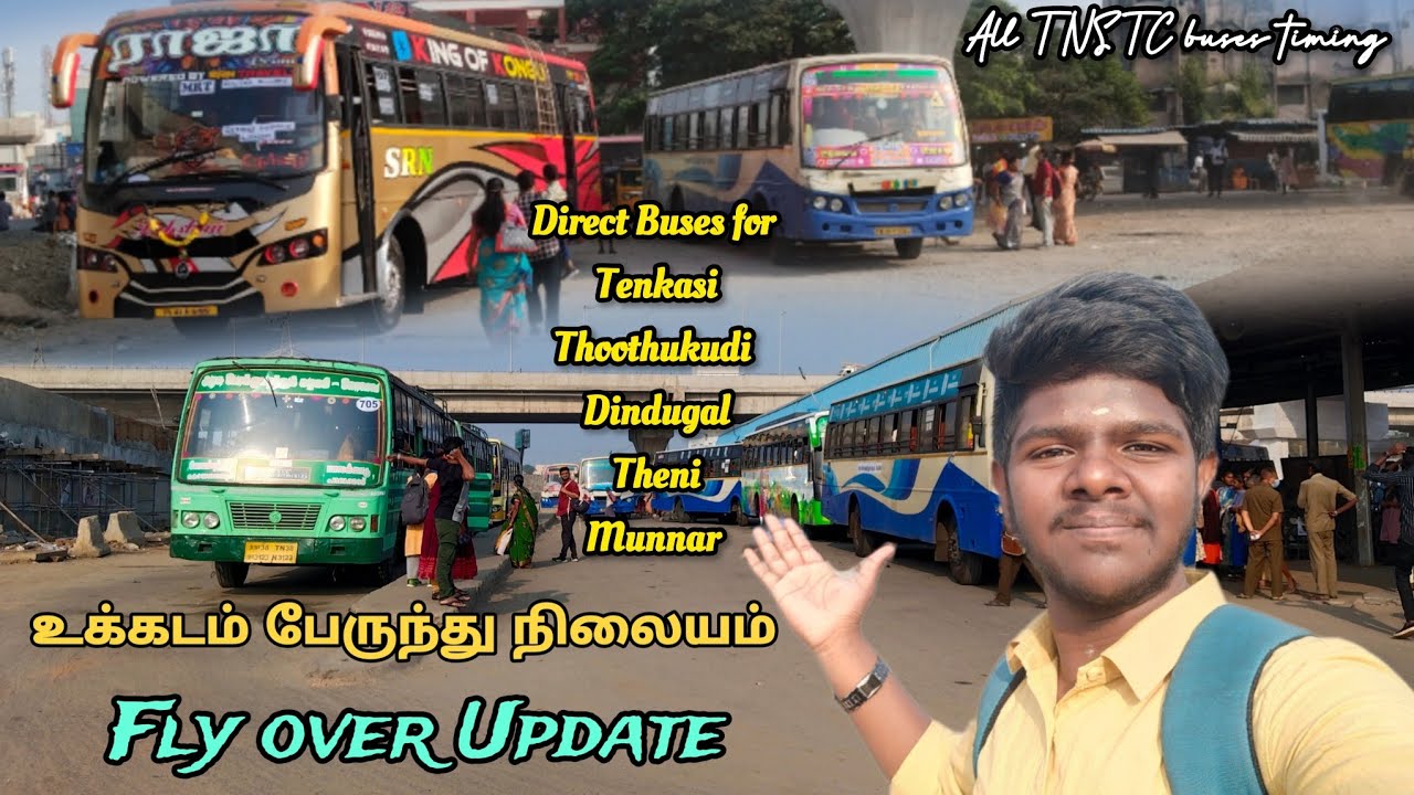 🚌 UKKADAM BUS TERMINAL|உக்கடம் flyover Update|POLLACHI,PALANI, VALPARAI ...