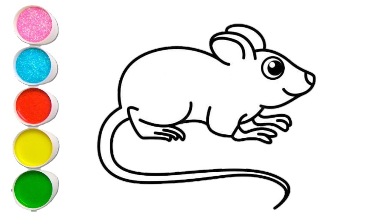 how to draw cute rat |simple rat drawing/mouse drawing - rat drawing ...