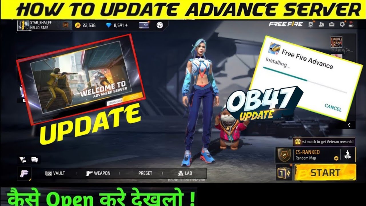 Free Fire Advance Server Update Problem | FF Advance Server Update ...