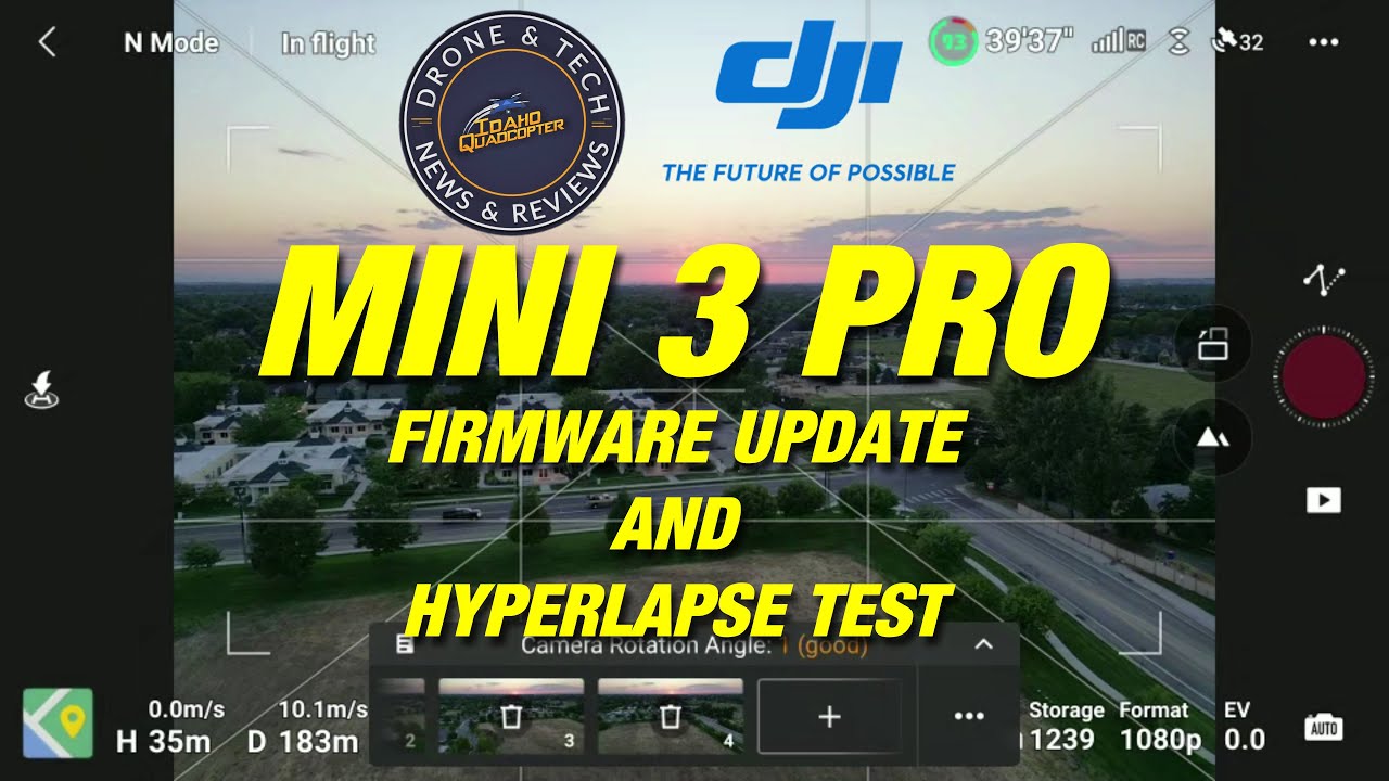DJI Mini 3 Pro Firmware update V01.00.0300 and HyperLapse Test - YouTube
