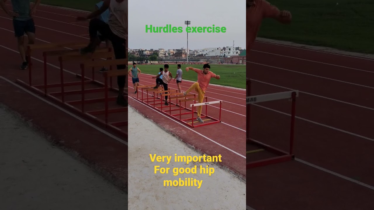 Hurdles exercise/ over overs / for hip mobility - YouTube