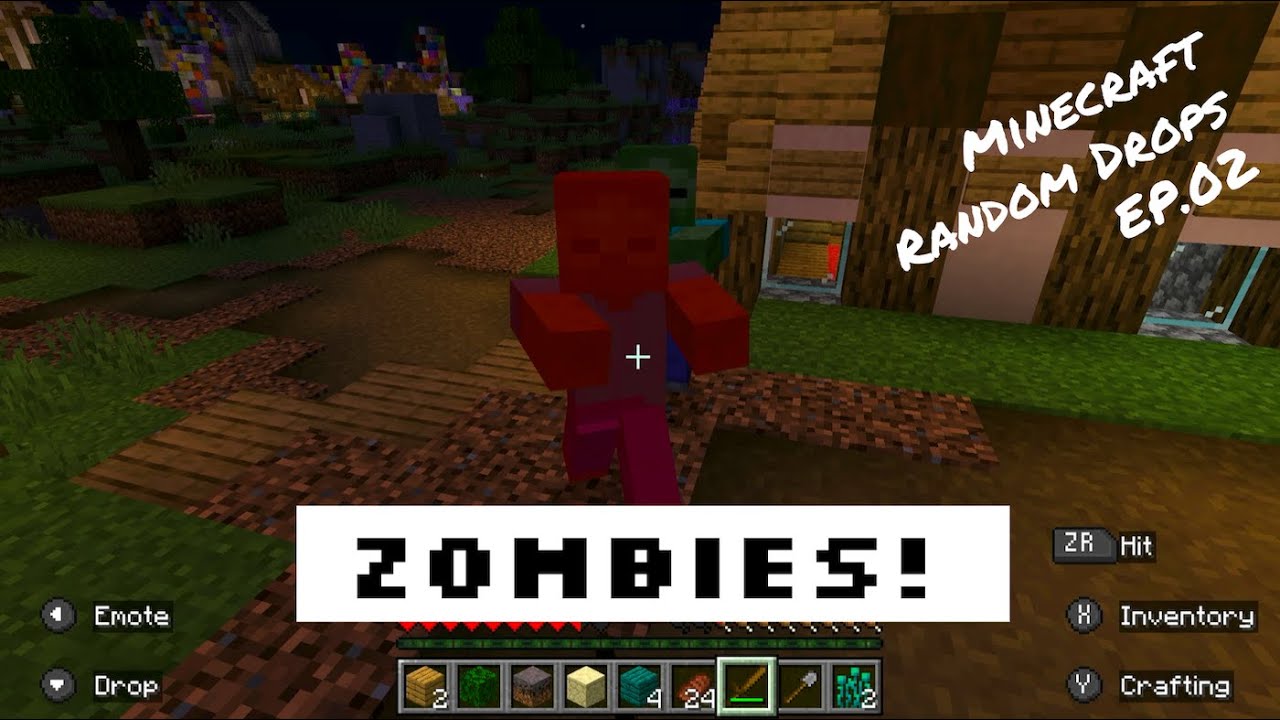 Minecraft Random Drops! EP.02 (Zombies!) - YouTube