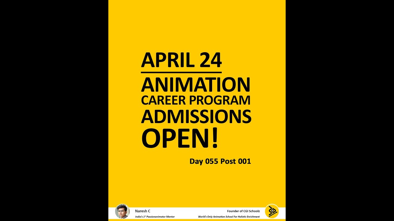 3D Animation Career Program Admissions Open April 24 Batch - YouTube