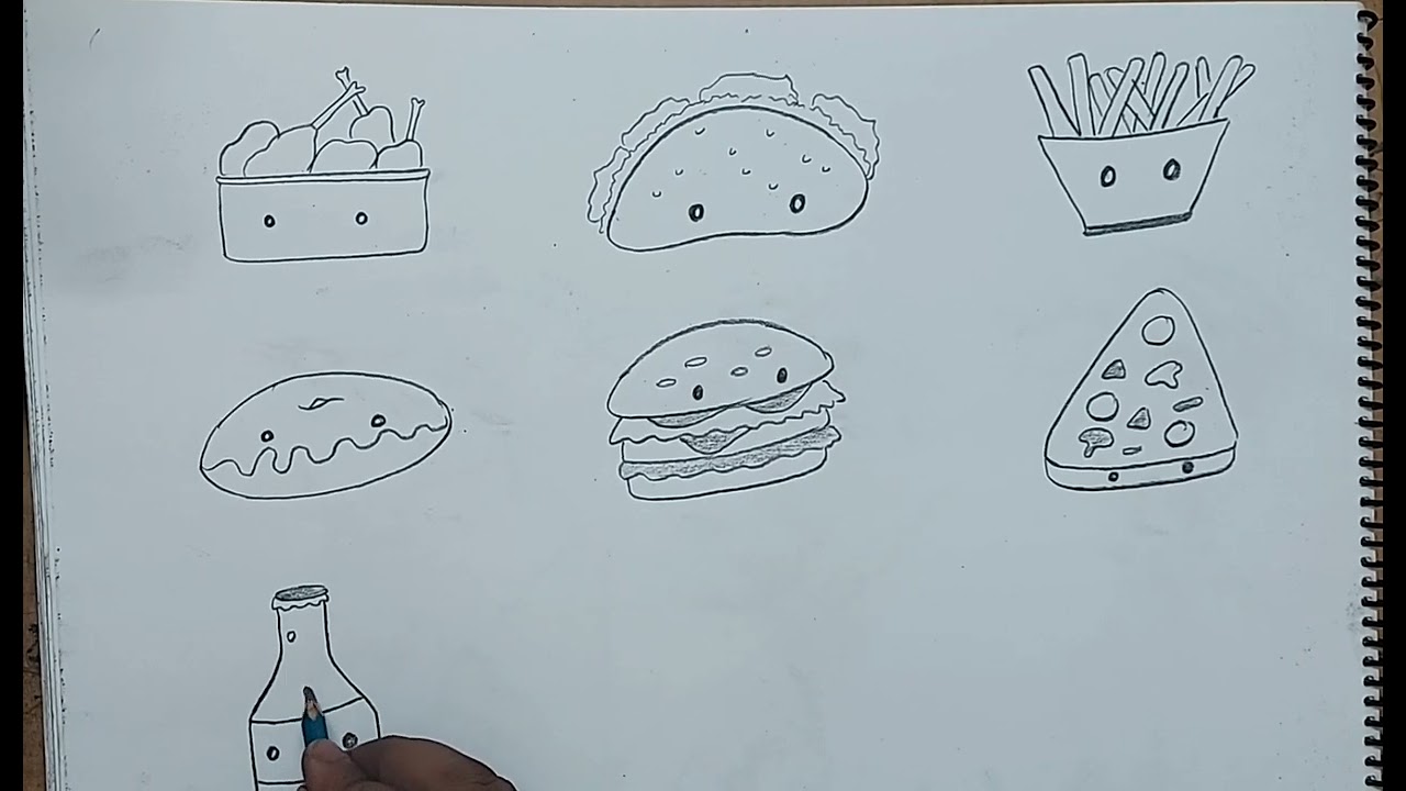 How To Draw Cute Junk Food