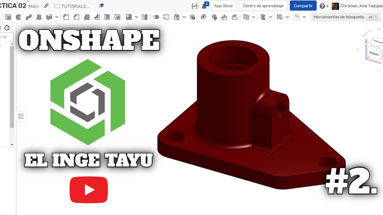 ONSHAPE, TUTORIAL PARA PRINCIPIANTES 02. - YouTube