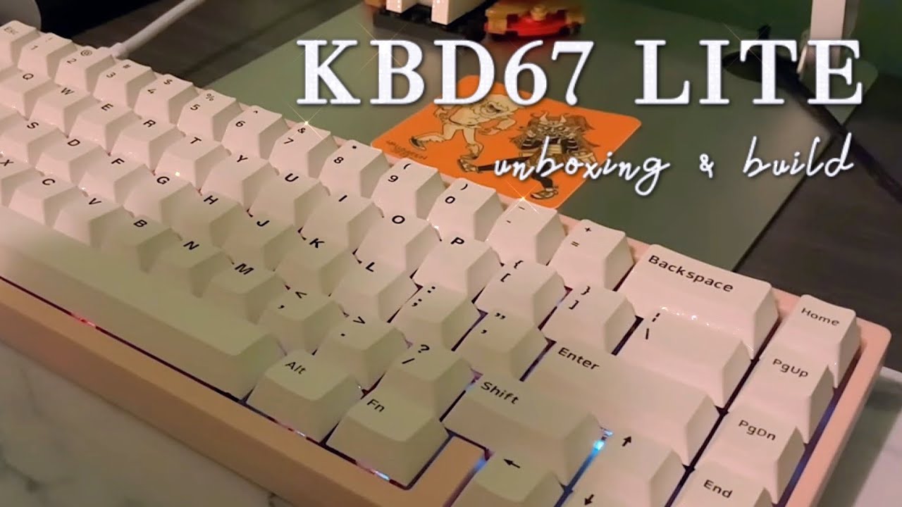 kbd67 lite r4 unboxing and build! - YouTube