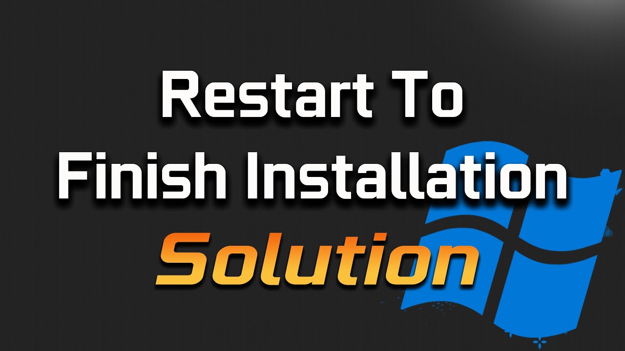 Windows 11 Keep Saying Restart To Finish Installation Of Update ...