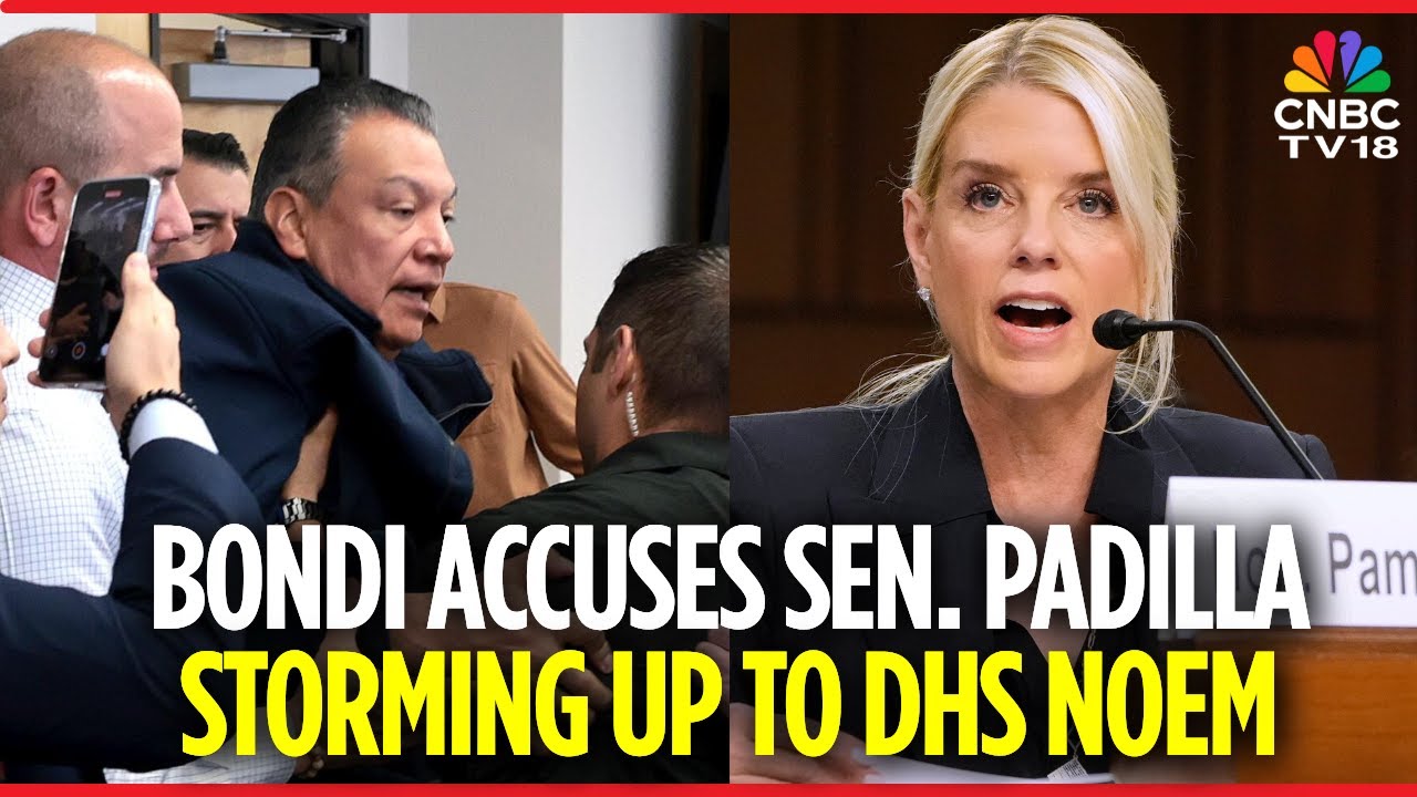 AG Pam Bondi Accuses Sen. Padilla of Having 'Stormed' up to Homeland ...