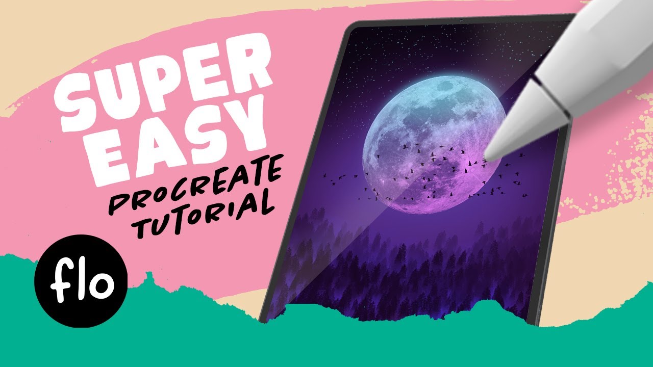 Super Easy Drawing in PROCREATE for Beginners #Shorts - YouTube