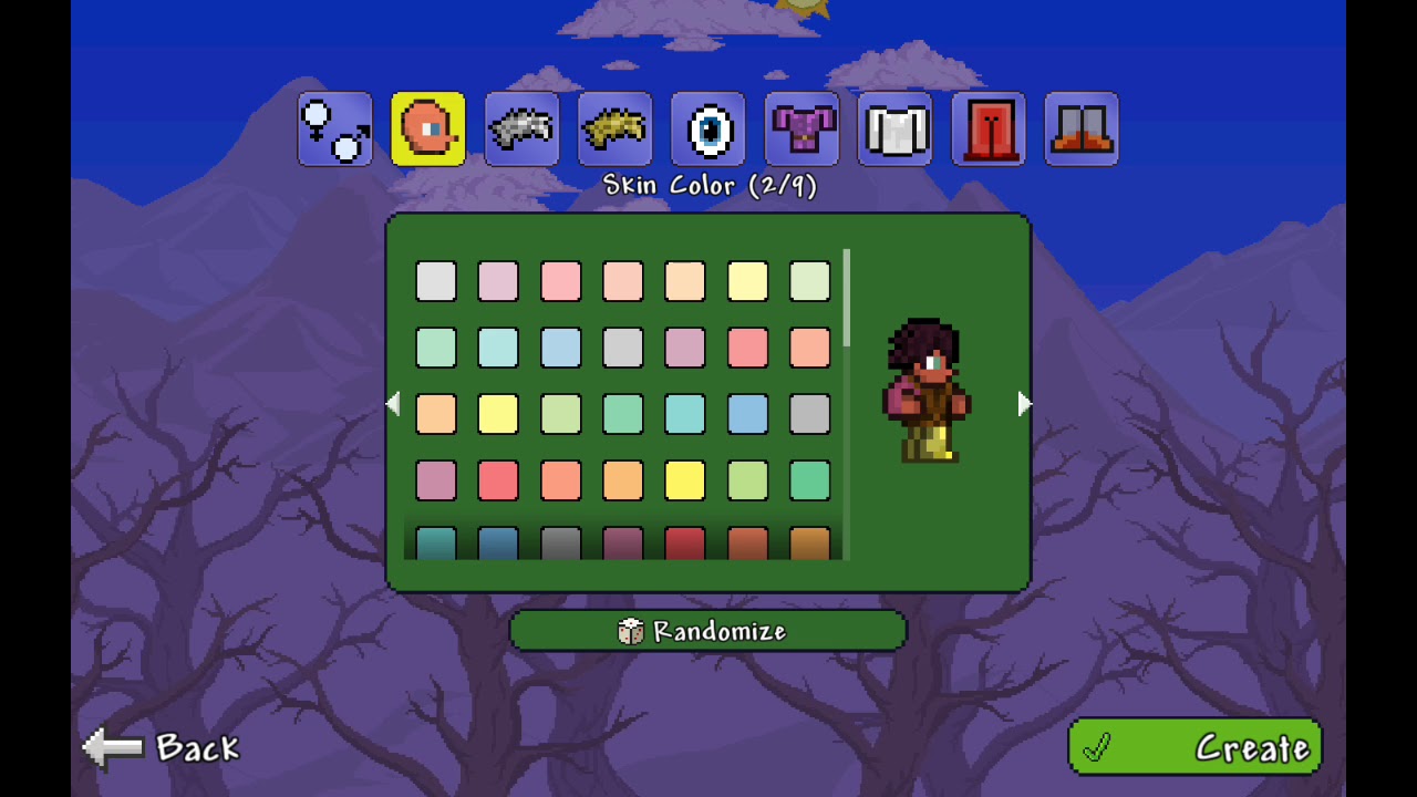 Terraria: How to make Steve(Minecraft Default Skin). - YouTube