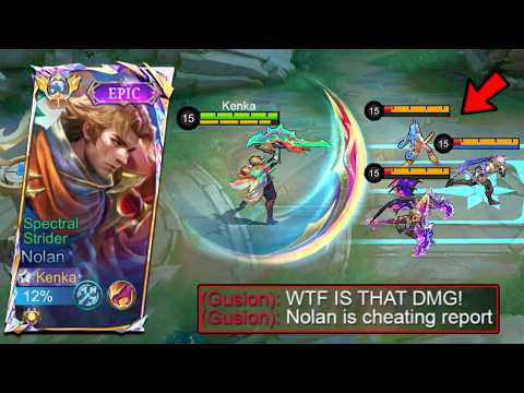 NOLAN NEW 1 HIT BUILD CAN'T BE CAN'T BE THIS ILLEGAL!! TOO MUCH DAMAGE!! 💀 - MLBB