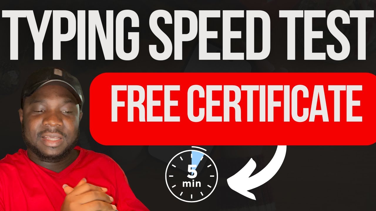 How To Assess Your Typing Speed Under 5 Mins + Free Certificate ...
