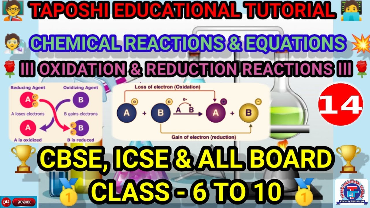 Oxidation and Reduction l Chemical Reactions and Equations l CBSE ...
