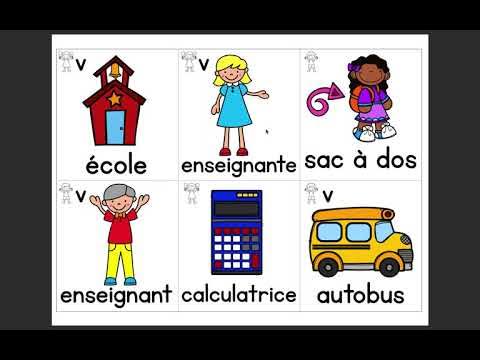 Vocabulaire de la rentrée - YouTube