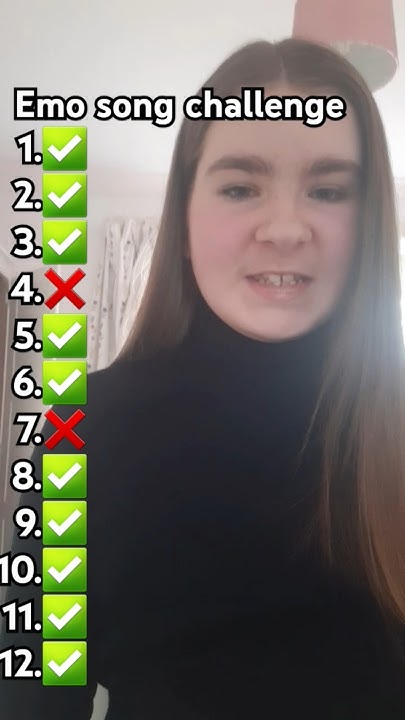 Emo song challenge 🖤 How many do you know? #emo #songs #songchallenge ...