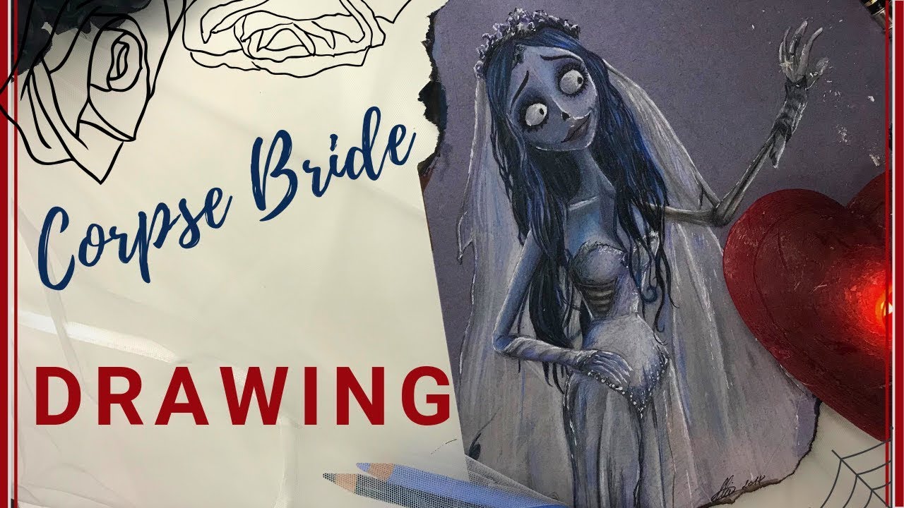 Corpse Bride Drawing |🎃HALLOWEEN ART🎃| SuKi Art - YouTube