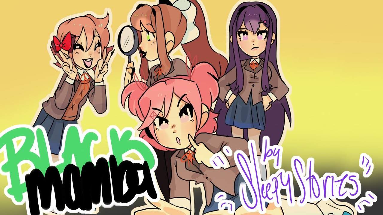 DDLC: Black Mamba thumbnail (Speedpaint) - YouTube