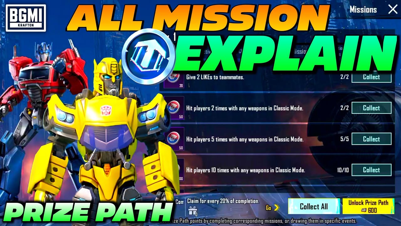 BGMI Prize Path All Missions Explained | BGMI Prize Path Mission Kaise ...