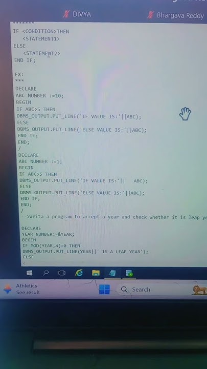 If Else Statment Oracleplsql Coding Plsql Oraclesqldeveloper Programming Youtube