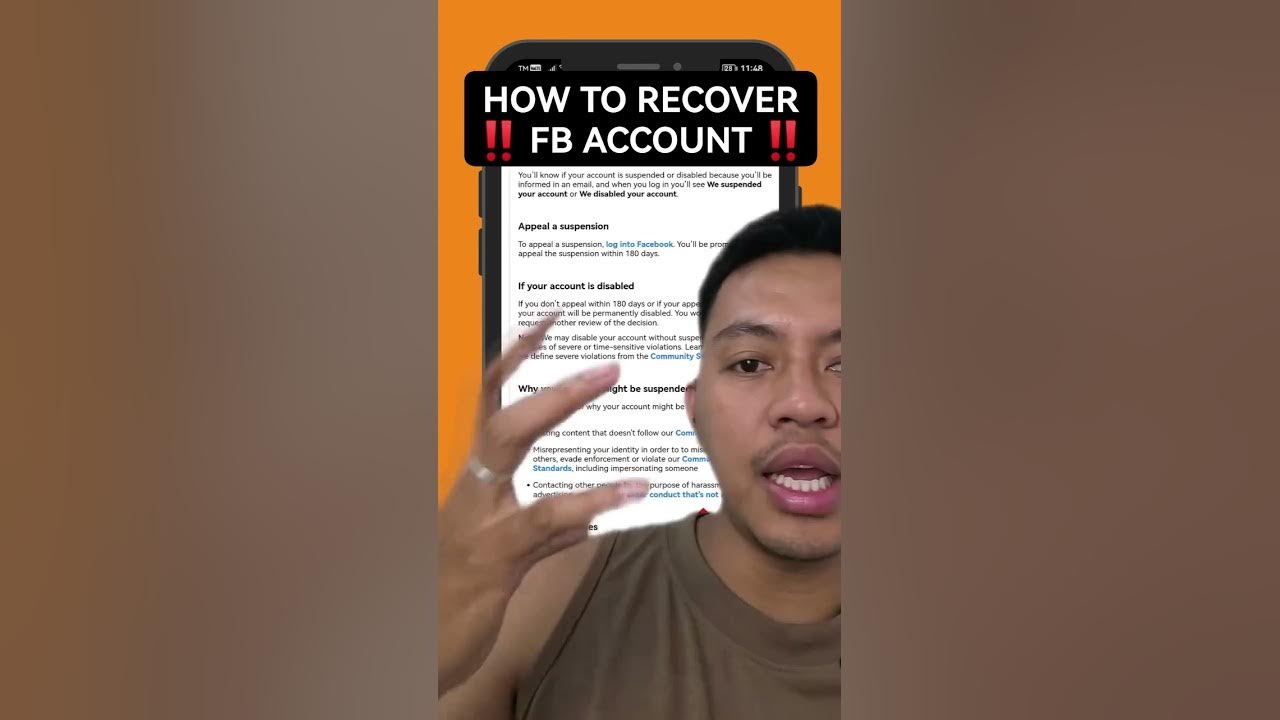 🚨 RECOVER YOUR HACKED OR DISABLED FACEBOOK ACCOUNT (Even After 180 Days ...