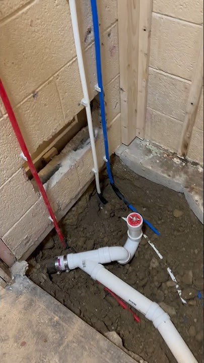 Under slab plumbing progress - YouTube