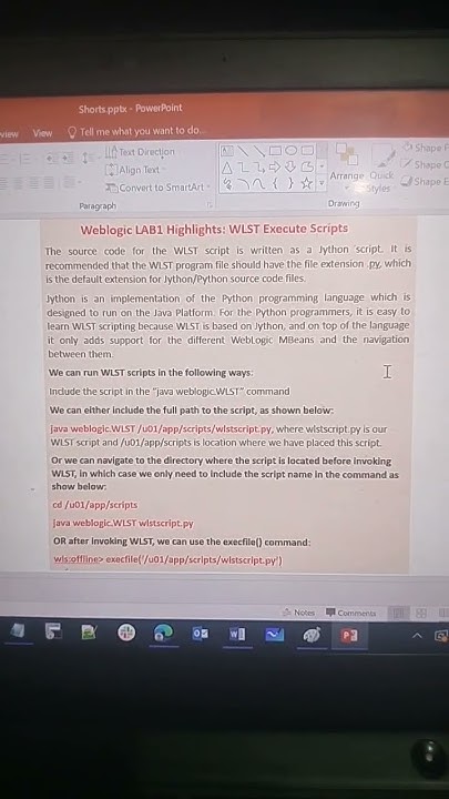 Weblogic Server Wlst Script Execution Youtube