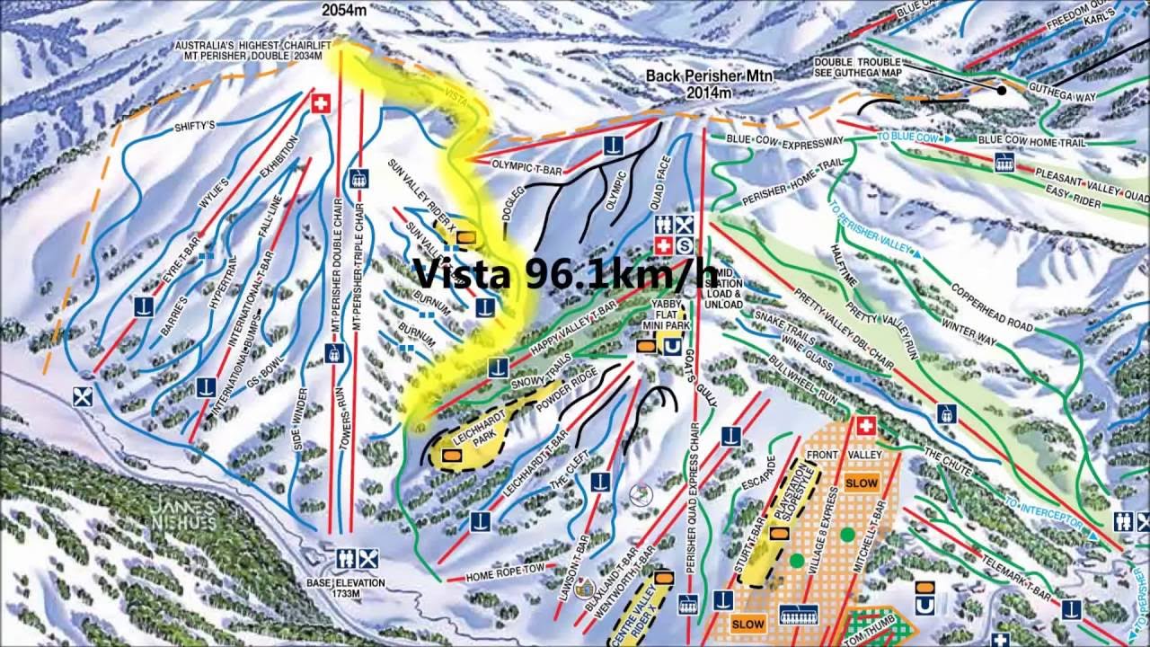 96.1km/hr on Vista run at Perisher - YouTube