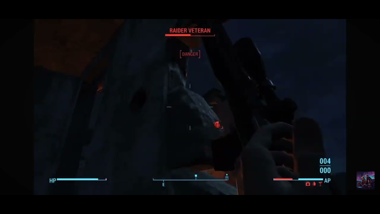 Fallout 4 - Raider Veteran amazing grenade lob shot! - YouTube