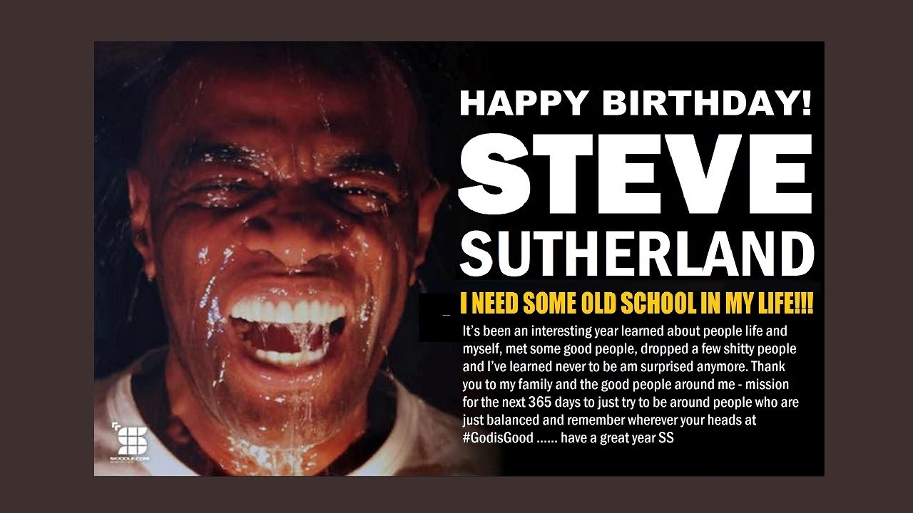 HAPPY BIRTHDAY!!! STEVE SUTHERLAND MULTI-AWARD WINNING CLUB & RADIO DJ ...
