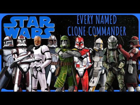Every Named Clone Trooper Commander in Star Wars Legends! - YouTube