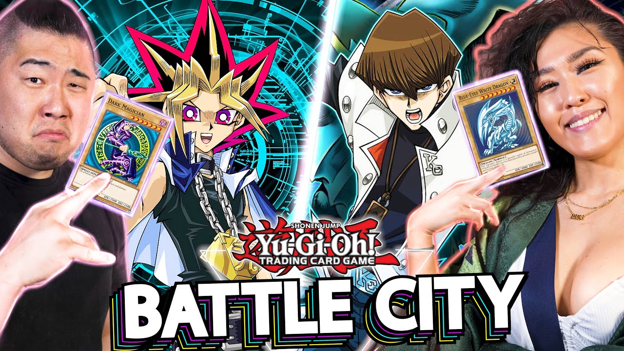 YUGI vs KAIBA in BATTLE CITY (Blue-Eyes vs Dark Magician) in Yu-Gi-Oh ...