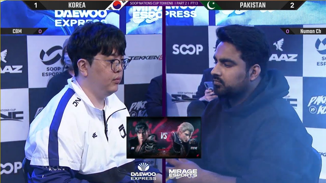 CBM (JIN) VS Numan CH (Steve) | PAKISTAN vs KOREA - Soop Nation Cup TEKKEN8 | @BAAZGG - YouTube