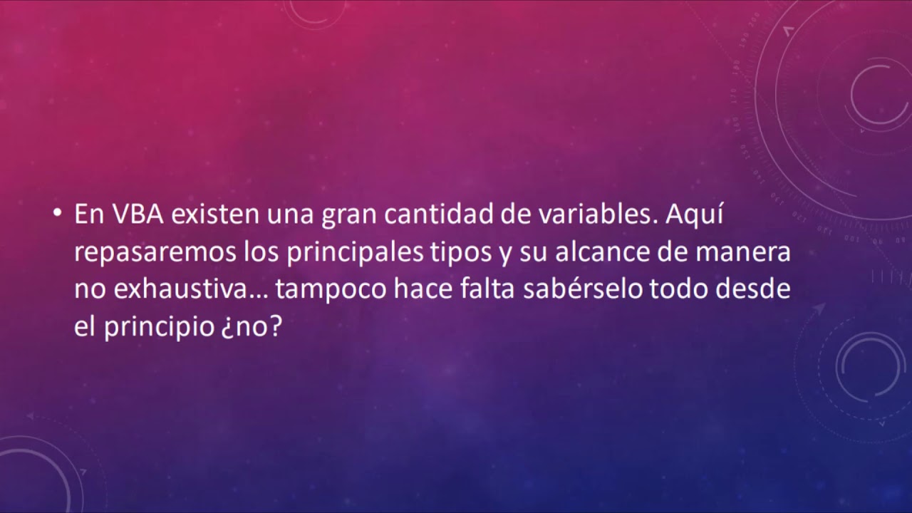 Tipos de Variables en Visual Basic - YouTube