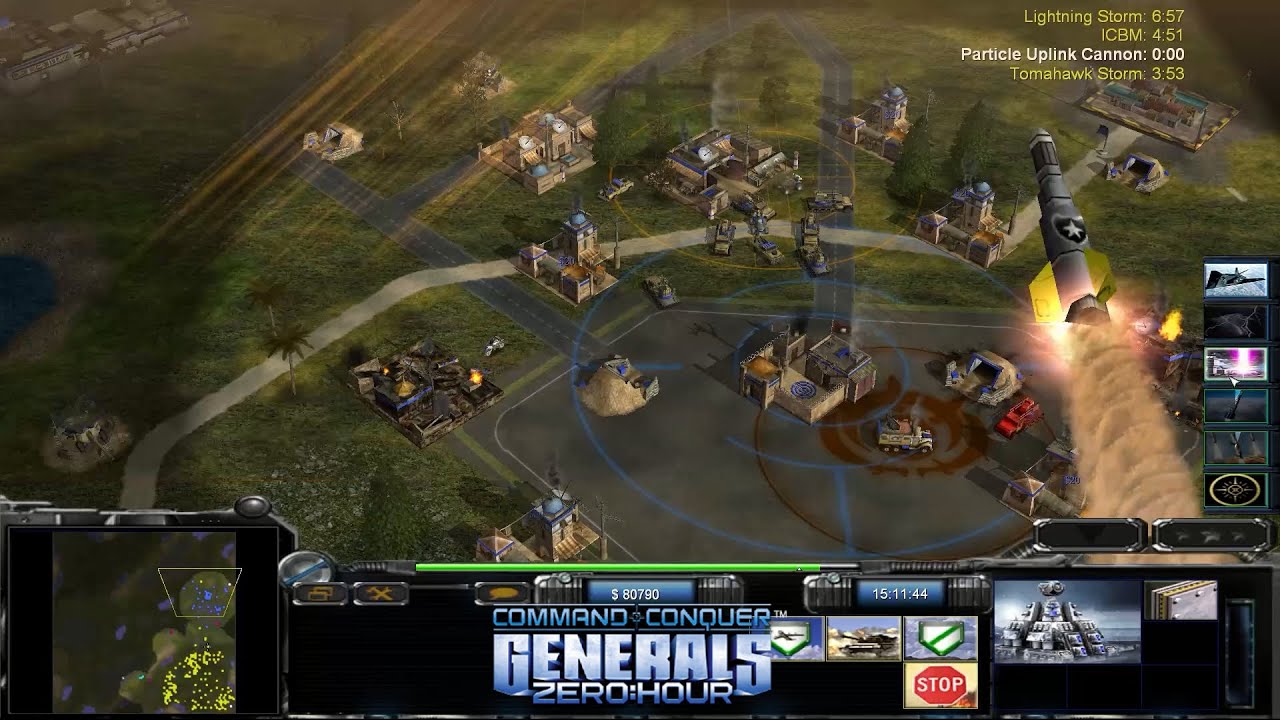 Dangerous landing|1vs3.Command and conquer| generals RTS games - YouTube