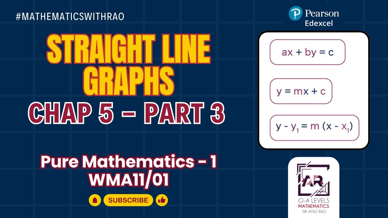 Chapter Straight Line Graphs Part 3 Pearson Edexcel Pure Mathematics ...