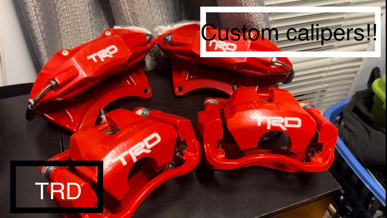 How to make “custom” TRD calipers for a 2011-2016 Scion tC - YouTube