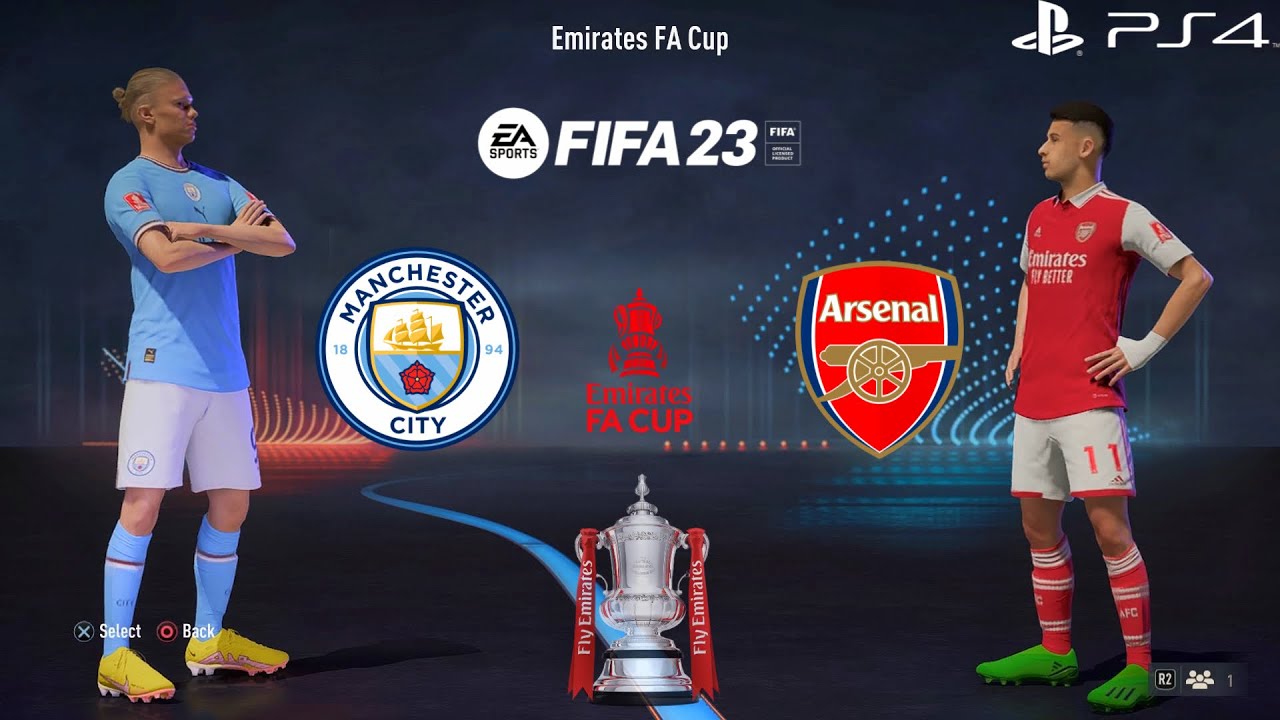 Manchester City Vs Arsenal - FA Cup Final - PS4 Slim Gameplay - FIFA 23 ...
