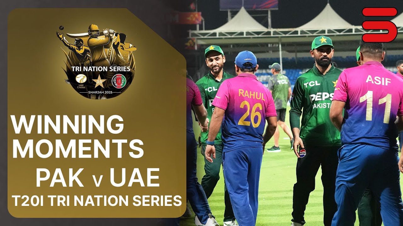Winning Moments | Pakistan vs UAE | T20I Tri Nation Series 2025 | Match ...