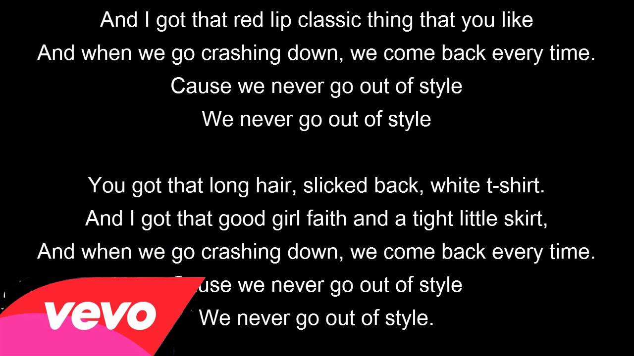 Style Taylor Swift Lyrics - YouTube