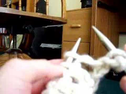 Knit with Shirley - yo & k2tog - YouTube