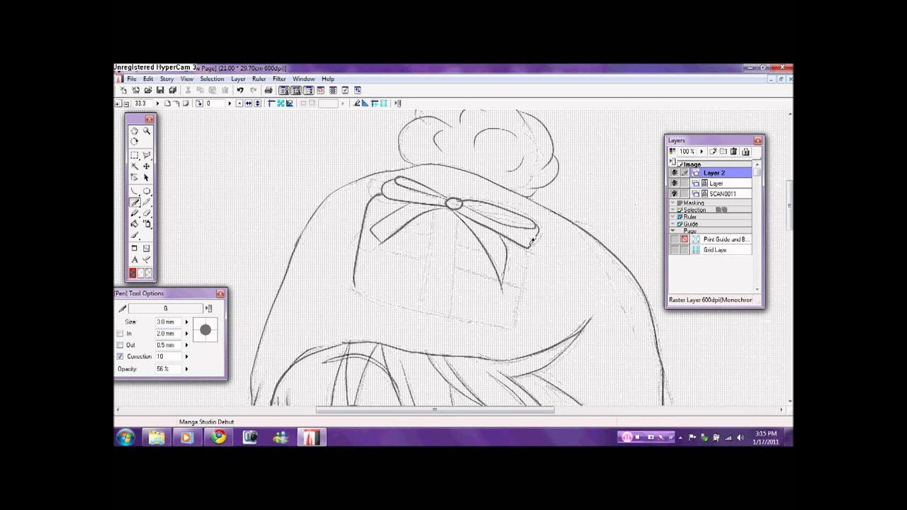 Beginners Tutorial: How to Digitally Ink Anime in Manga Studio Debut ...