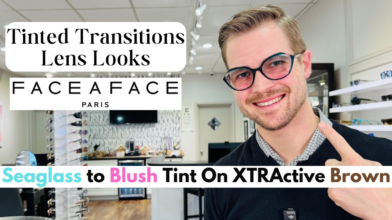 Transitions XTRActive Brown Paired With Seaglass to Blush Tint | Face ...