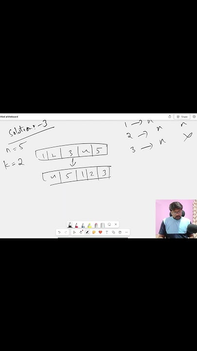 Rotate array by k positions to right O(n) optimal solution short #preparationstrategy #dsaguide ...