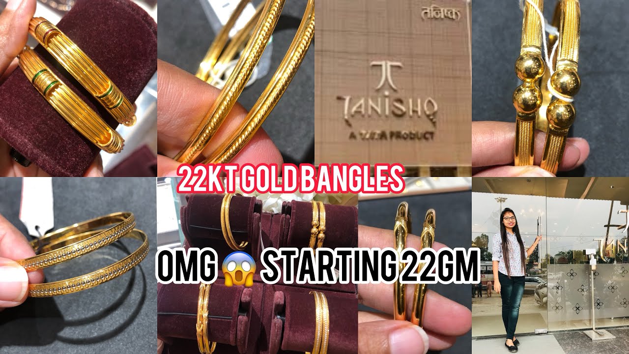 Omg 😱 just 22Gm starts Tanishq Gold bangles design with price | Tanishq ...