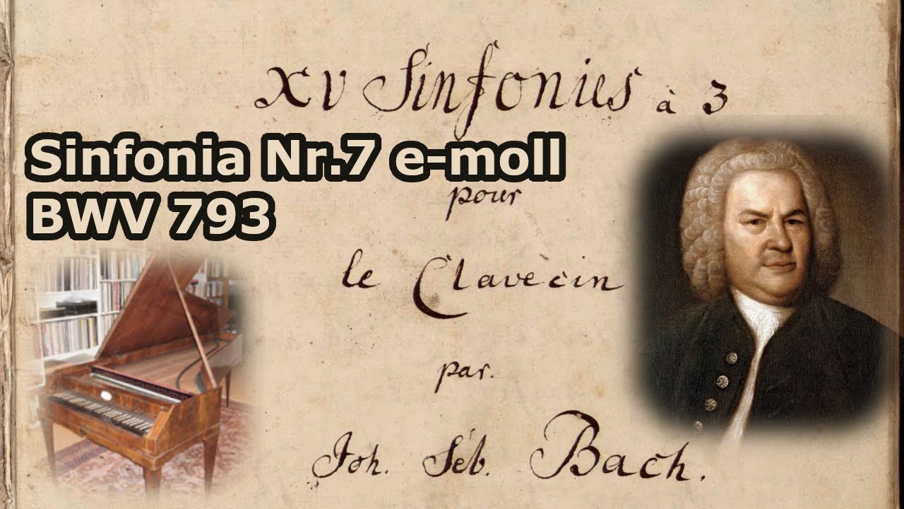 J.S. Bach Sinfonia No.7 BWV 793 - Pianoteq Anton Walter pianoforte ...
